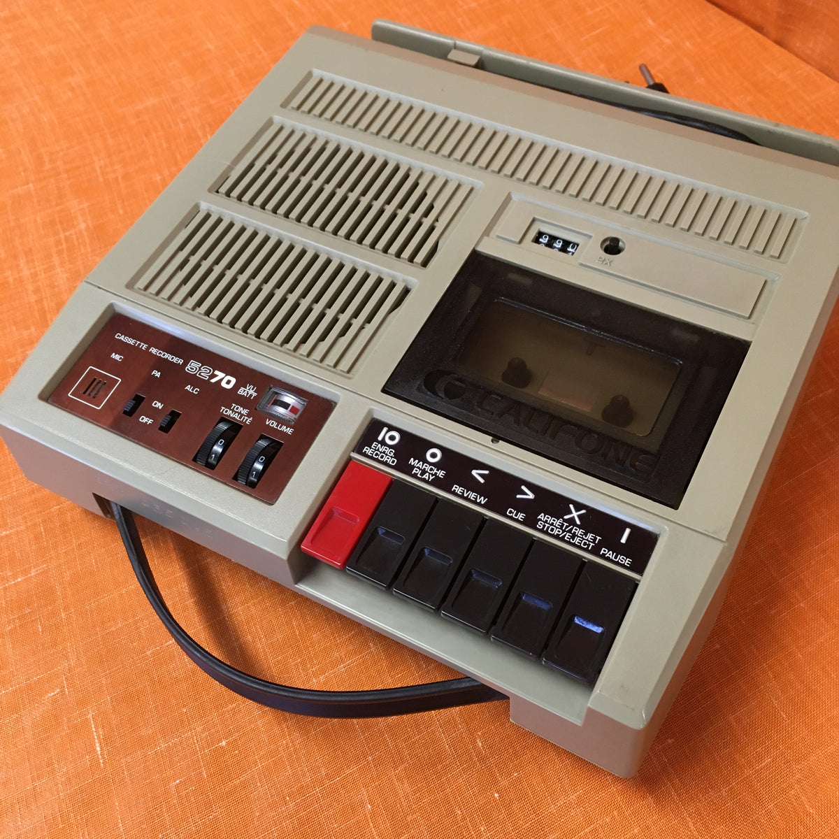 CALIFONE 5270 Enregistreur à cassette / Tape recorder – Cali Calo Musique